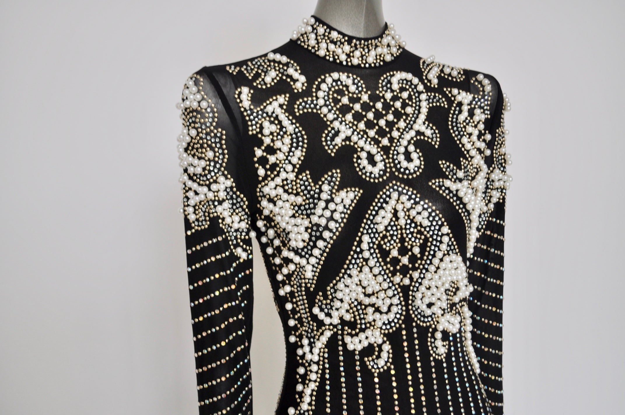 Beaded bodysuit – Vintage Le Monde